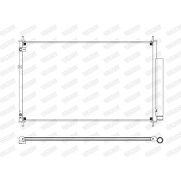 WALKER Kondensator, Klimaanlage wcd00170 f&uuml;r HONDA