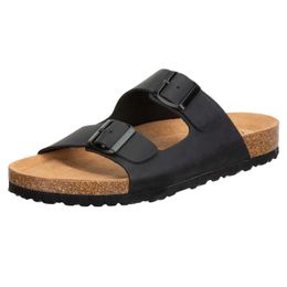 Pantolette Lico "Pantolette Alvaro", Herren, Gr. 42, schwarz, Leder, Schuhe Pantolette