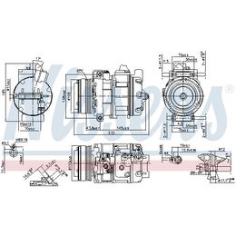NISSENS Kompressor, Klimaanlage 890292 f&uuml;r BMW