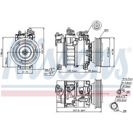 NISSENS Kompressor, Klimaanlage 89094 f&uuml;r LANCIA Fiat