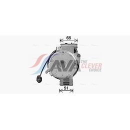 AVA QUALITY COOLING Kompressor, Klimaanlage hdak322 f&uuml;r HONDA