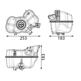 Mahle Ausgleichsbeh&auml;lter, K&uuml;hlmittel crt349000s f&uuml;r Audi VW