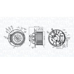MAGNETI MARELLI Innenraumgebl&auml;se 069412776010 f&uuml;r VAG