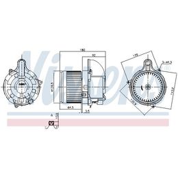 NISSENS Innenraumgebl&auml;se 87523 f&uuml;r RENAULT