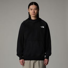 Kapuzensweatshirt The North Face "RAGLAN REDBOX HOODIE", Herren, Gr. XXL, schwarz (tnf schwarz, tnf wei&szlig;), Sweatware, Obermaterial: 80% Baumwolle, 20% Polyester, bedruckt, unifarben, Rippb&uuml;ndchen, Sweatshirts, mit K&auml;ngurutasche, mit Logodrucken, aus Baumwollmischgewebe