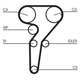 CONTINENTAL CTAM Zahnriemen ct880 f&uuml;r Fiat LANCIA