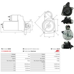 AS-PL Starter s0558 f&uuml;r Fiat DAF VW