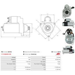 AS-PL Starter s5419s f&uuml;r MITSUBISHI NISSAN