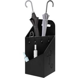 WOLTU Schirmst&auml;nder, Anthrazit, Metall, Rechteckig, 20x49x20 cm, Garderobe, Schirmst&auml;nder