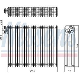 NISSENS Verdampfer, Klimaanlage 92299 f&uuml;r BMW