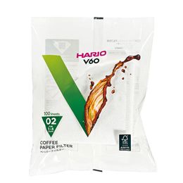 Hario Papierfilter f&uuml;r v60 02, 100er Packung f&uuml;r 2-3 Tassen