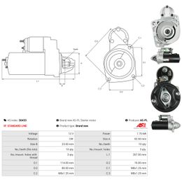AS-PL Starter s0433 f&uuml;r Fiat