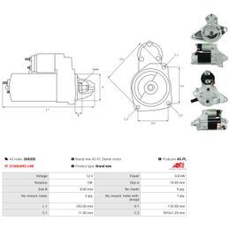 AS-PL Starter s6020s f&uuml;r TOYOTA DAIHATSU