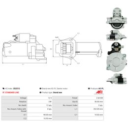 AS-PL Starter s5251s f&uuml;r Ford MITSUBISHI