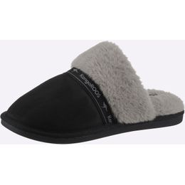 Hausschuh Kangaroos, Damen, Gr. 38, schwarz, Textil, Schuhe Hausschuh