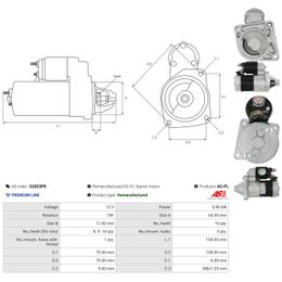 AS-PL Starter s2053pr f&uuml;r Opel Ford Fiat