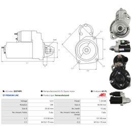 AS-PL Starter s0374pr f&uuml;r VW