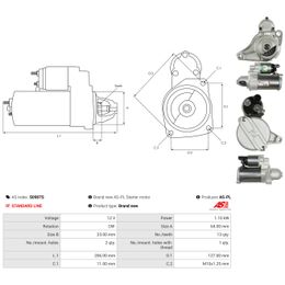AS-PL Starter s0907s f&uuml;r Fiat