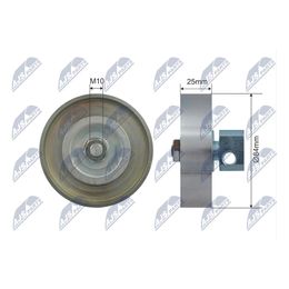 NTY Spannrolle, Keilrippenriemen rnkns042 f&uuml;r NISSAN