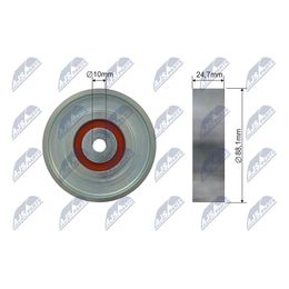 NTY Spannrolle, Keilrippenriemen rnkty040 f&uuml;r TOYOTA