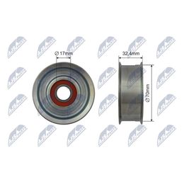NTY Spannrolle, Keilrippenriemen rnkns045 f&uuml;r INFINITI