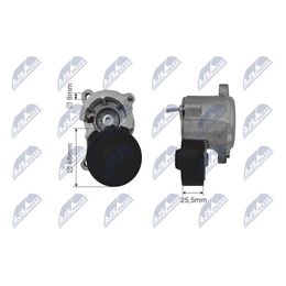 NTY Spannrolle, Keilrippenriemen rnkct032 f&uuml;r Peugeot Fiat