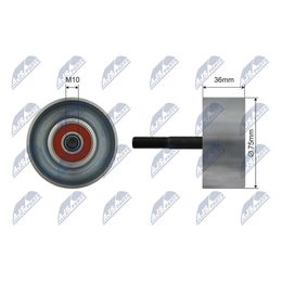 NTY Spannrolle, Keilrippenriemen rnkns049 f&uuml;r NISSAN