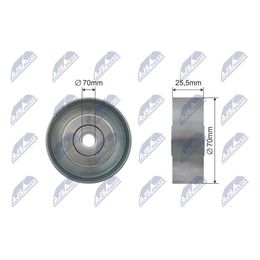 NTY Spannrolle, Keilrippenriemen rnkch013 f&uuml;r Chrysler HYUNDAI ALFAROME/Fiat/LANCI