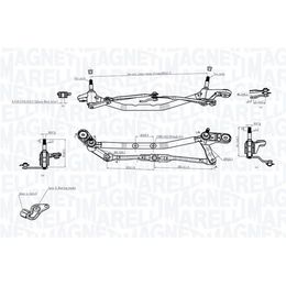 MAGNETI MARELLI Wischergest&auml;nge 085570725010 vorne f&uuml;r RENAULT