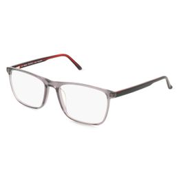 Fielmann 2220 FLEX CL GUNTHER Brille Herren | Fassung: Vollrand, Quadratisch, Grau Rot