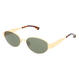 Fielmann BD 590 SUN FA NOVA | Unisex-Sonnenbrille | Fassung: Vollrand, Oval, Edelstahl, Gold Gl&auml;nzend | Glasfarbe: G15