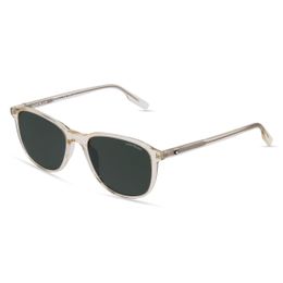 Montblanc MB0149S | Herren-Sonnenbrille | Fassung: Vollrand, Oval, Kunststoff, Gelb Transparent | Glasfarbe: Gr&uuml;n