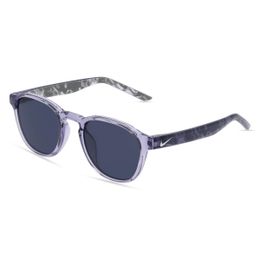 Nike SMASH DZ7382 | Kinder-Sonnenbrille | Fassung: Vollrand, Panto, Kunststoff, Grau Transparent | Glasfarbe: Grau
