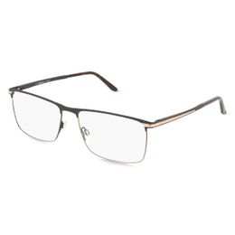 Fielmann 2227 FLEX CL EDUARD Brille Herren | Fassung: Vollrand, Quadratisch, Schwarz Gold