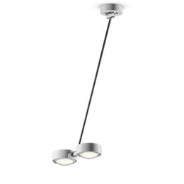 Occhio Sento E LED Soffitto Doppio Up Deckenleuchte 80 cm, Chrom/Wei&szlig; glanz - Set