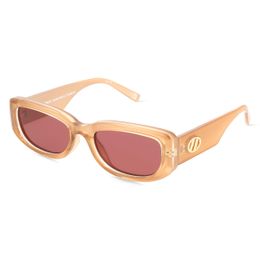 Le Specs MONOPOLY | Unisex-Sonnenbrille | Fassung: Vollrand, Quadratisch, Acryl, Rose Champagner | Glasfarbe: Rose