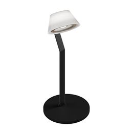 Occhio le&igrave; Tavolo mit Irisblende Gold/Schwarz-matt, 2700K