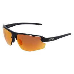 Smith RESOLVE | Unisex-Sonnenbrille | Fassung: Vollrand, Quadratisch, Kunststoff, Schwarz Matt | Glasfarbe: Rot