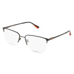 Fielmann BE 035 FLEX CL THORE Brille Herren | Fassung: Halbrand, Quadratisch, Schwarz Gun