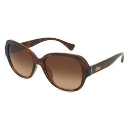 Ralph Lauren Ralph 0RA5316U | Damen-Sonnenbrille | Fassung: Vollrand, Rund, Acetat Spritzguss, Havanna Gl&auml;nzend | Glasfarbe: Braun Verlaufend