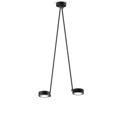 Occhio Sento C LED Soffitto Due Up drehbar 100cm Schwarz matt/Schwarz matt