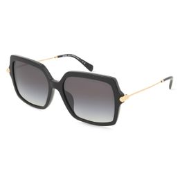 Michael Kors MK2247U | Damen-Sonnenbrille | Fassung: Vollrand, Quadratisch, Acetat, Schwarz | Glasfarbe: Grau Verlaufend