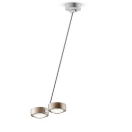 Occhio Sento E LED Soffitto Doppio Up 80cm Wei&szlig; matt/Gold matt