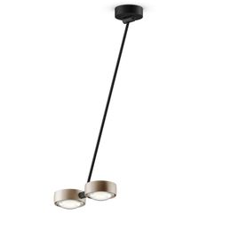 Occhio Sento C LED Soffitto Doppio Up 80cm Schwarz matt /Gold matt