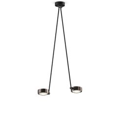 Occhio Sento E LED Soffitto Due Up drehbar 100cm Schwarz matt/Phantom