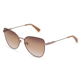Longchamp LO165S | Damen-Sonnenbrille | Fassung: Vollrand, Butterfly, Metall, Braun Gold | Glasfarbe: Braun Verlaufend