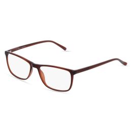 Fielmann ABC 063 CL Brille Herren | Fassung: Vollrand, Quadratisch, Braun Transparent
