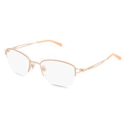 Fielmann TITANIUM 207 CL ULLA Brille Damen | Fassung: Halbrand, Quadratisch, Beige Gold