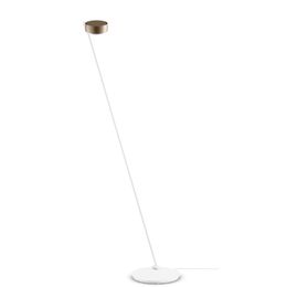 Occhio Sento C LED Lettura 160 Fu&szlig; Rechts Wei&szlig; matt /Gold matt