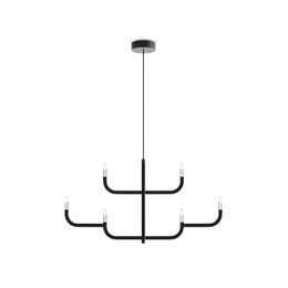 Luceplan J-us Suspension H54 2 Single/2 Double Gold satin 2700 DALI